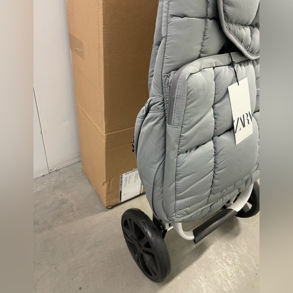 Zara | Other | Zara Quilted Shopping Cart In Gray | Poshmark